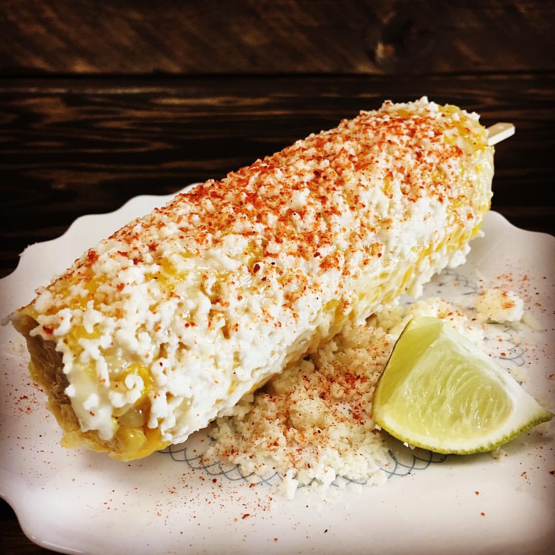 Elote (corn on cob) – Rojo Marron